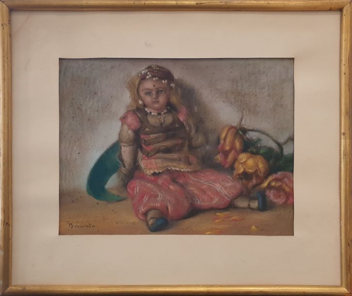 Toshio Bando | Doll and flowers | MutualArt