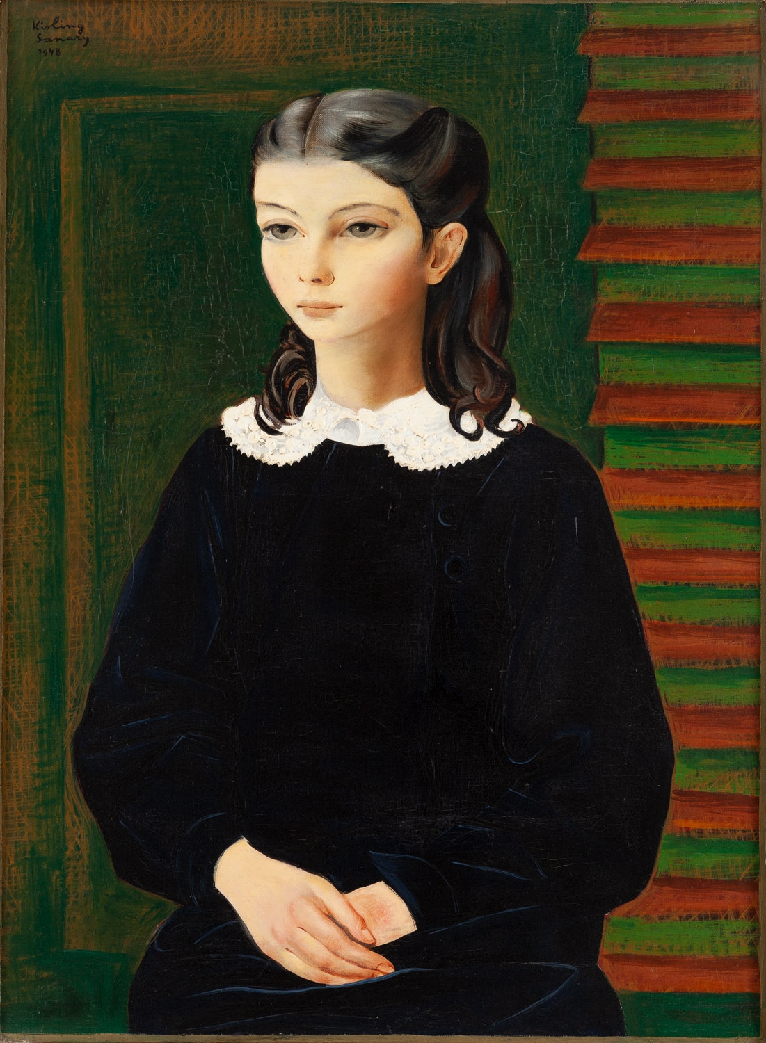 Moïse Kisling | Portrait (Kiki) (1933) | MutualArt