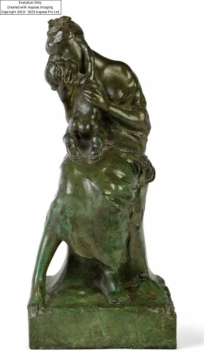 Elsie March | a seated mother and child | MutualArt