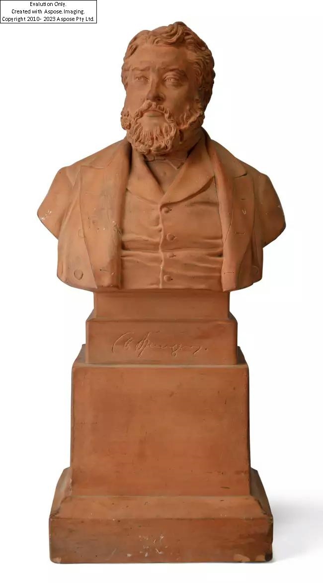 John Adams-Acton | bust of Charles Haddon Spurgeon (1878) | MutualArt