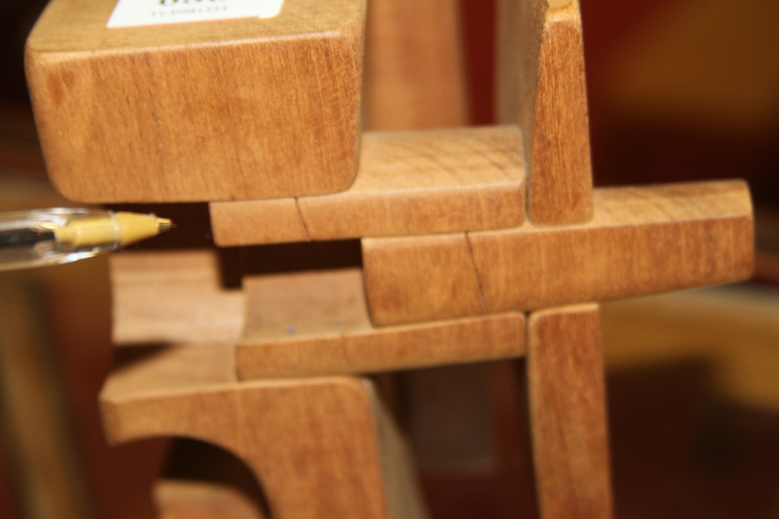 Brian Willsher | - an interlocking opposing abstract wood sculpture ...