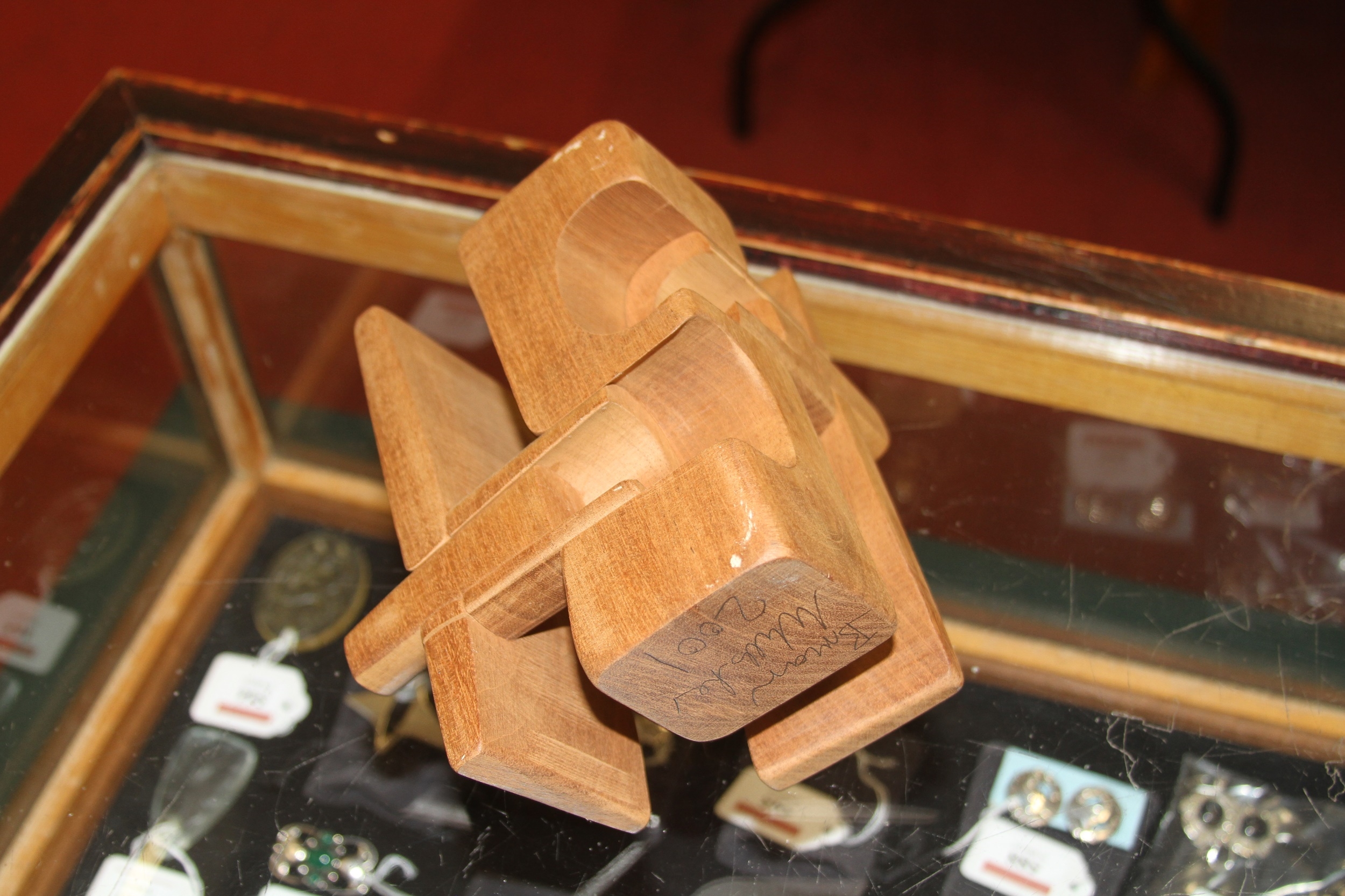 Brian Willsher | - an interlocking opposing abstract wood sculpture ...