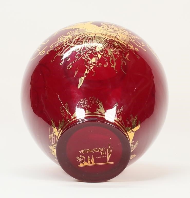 Erté | After Erte Franklin Mint Applause Vase | MutualArt