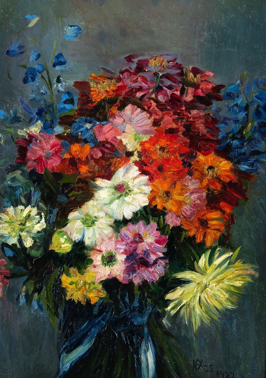 Elemér Vass | Still Life with Flowers (1922) | MutualArt