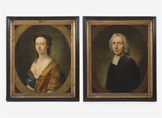 Nathaniel Hone the Elder | A Pair of Portraits: Lady and Gentleman ...
