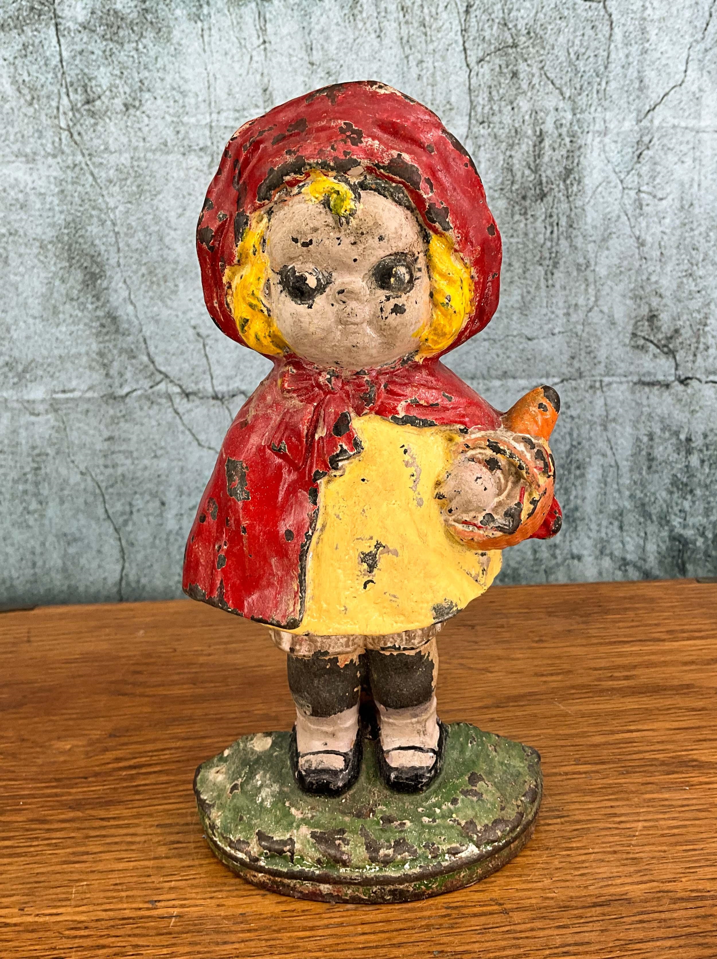 Grace Drayton | LITTLE RED RIDING HOOD CAST IRON DOORSTOP | MutualArt