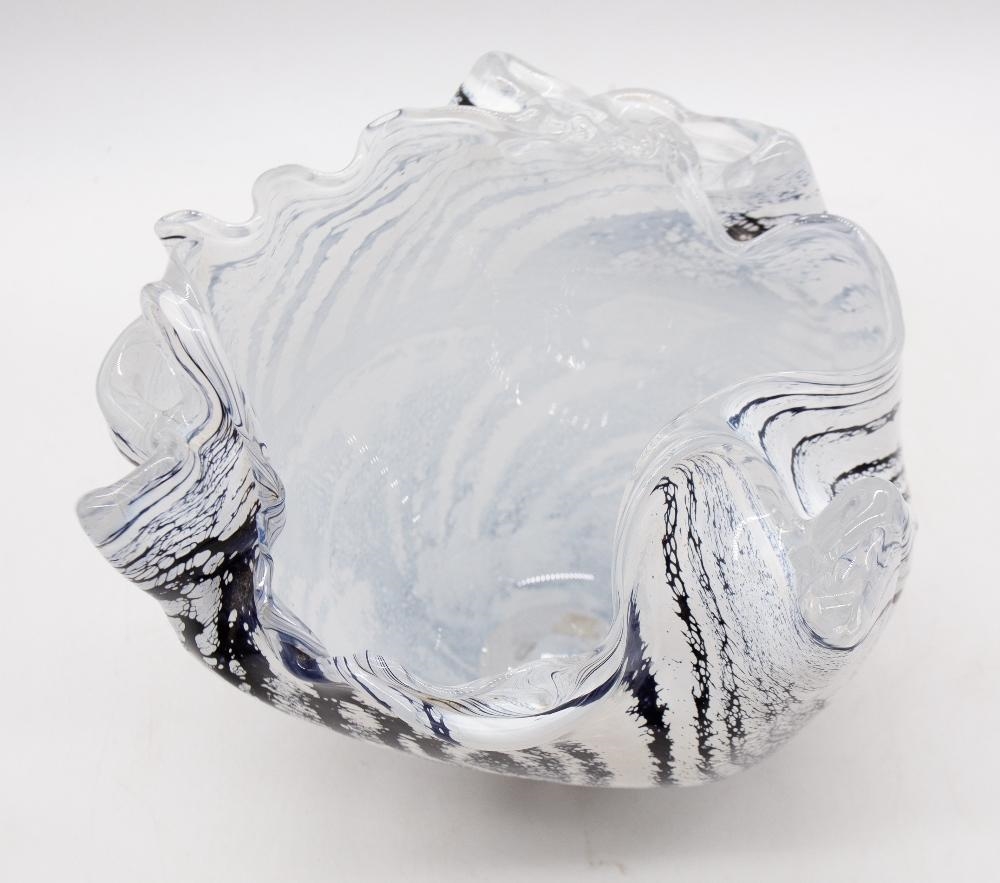 Peter Layton | Peter Layton Studio glass bowl externally decorated with ...