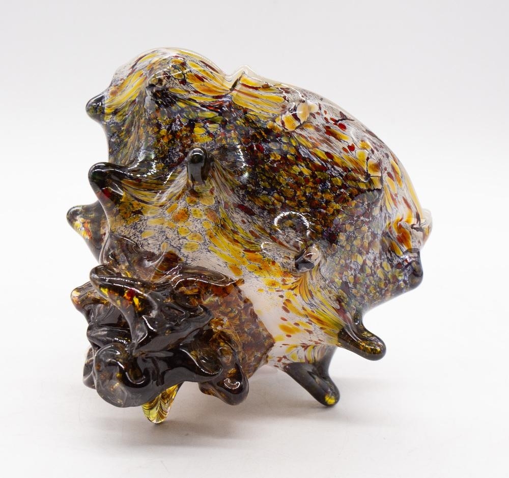 Peter Layton | Peter Layton Studio glass shell form sculpture in shades ...