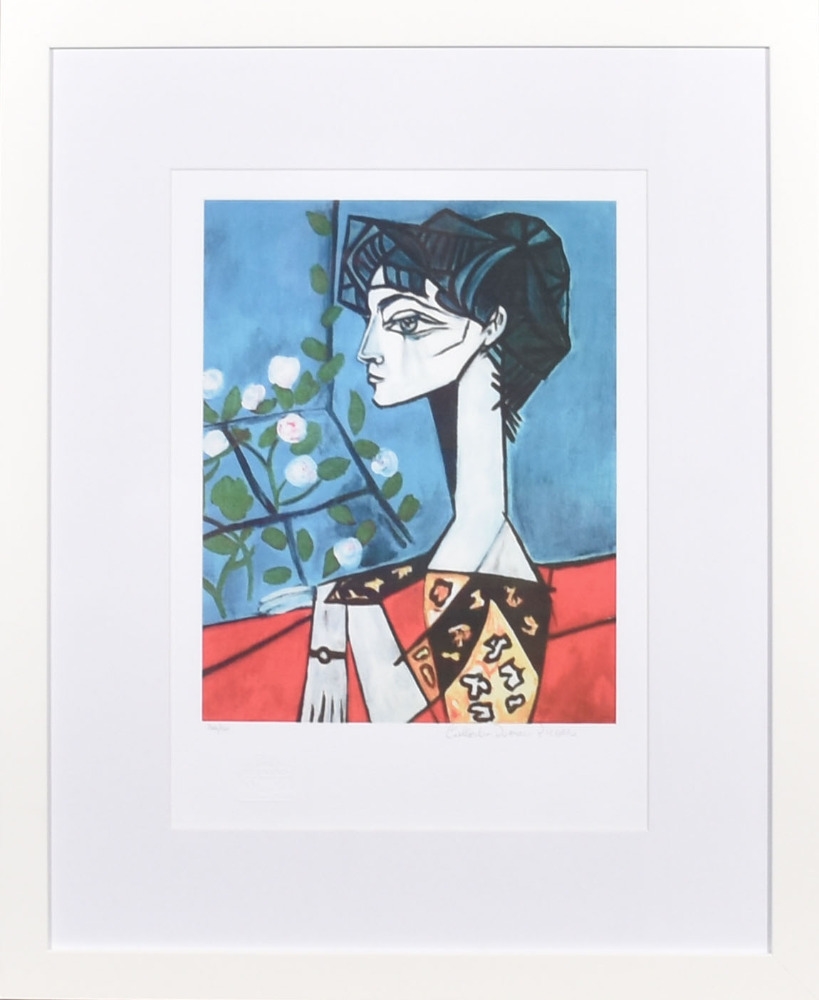 Pablo Picasso | Portrait of Jacqueline With Flowers | MutualArt