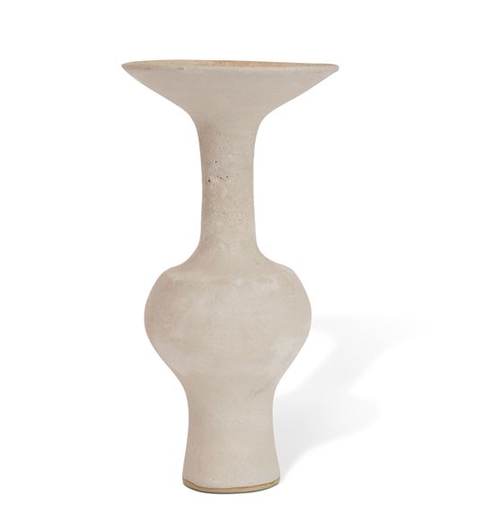 Lucie Rie | Lucie Rie White Glazed Stoneware Vase | MutualArt