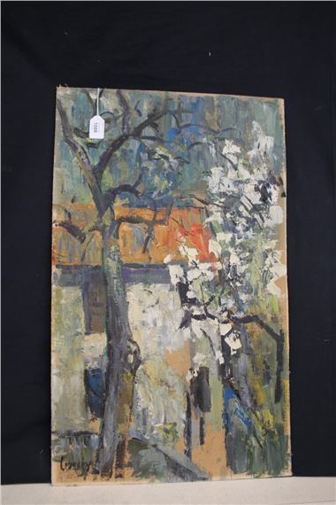 John Livesey | Algeria- Unframed tree & house scene, | MutualArt