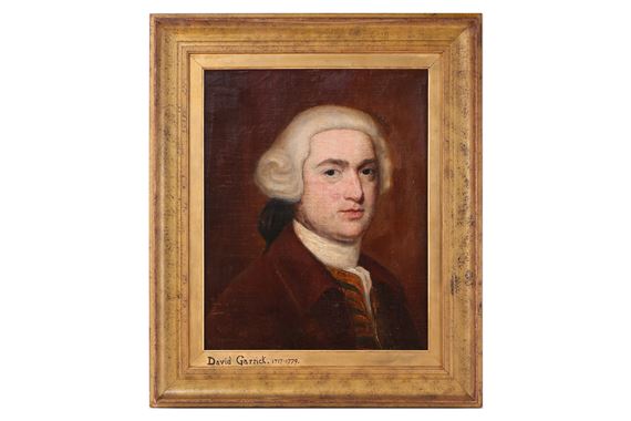 British School, 18th Century | Bust length portrait of David Garrick ...