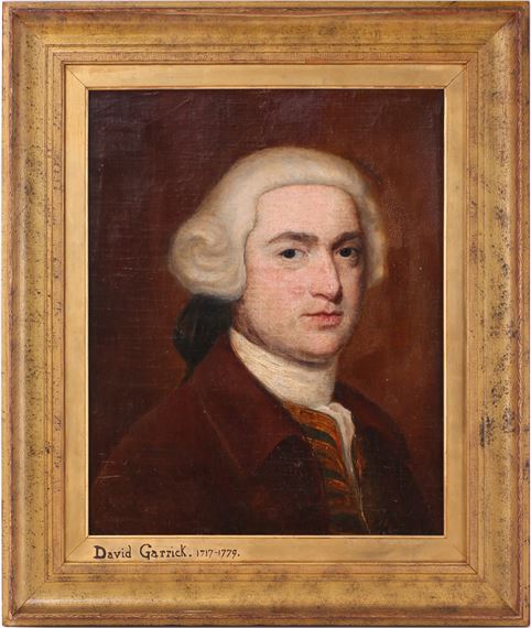 British School, 18th Century | Bust length portrait of David Garrick ...