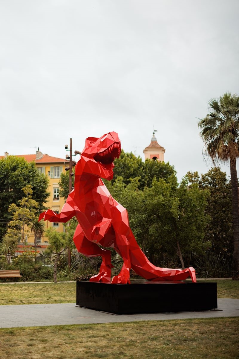 Richard Orlinski | T-Rex red resin Orlinski | MutualArt