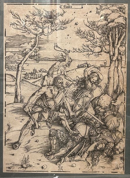Albrecht Dürer | The Battle of Hercules and Cacus | MutualArt
