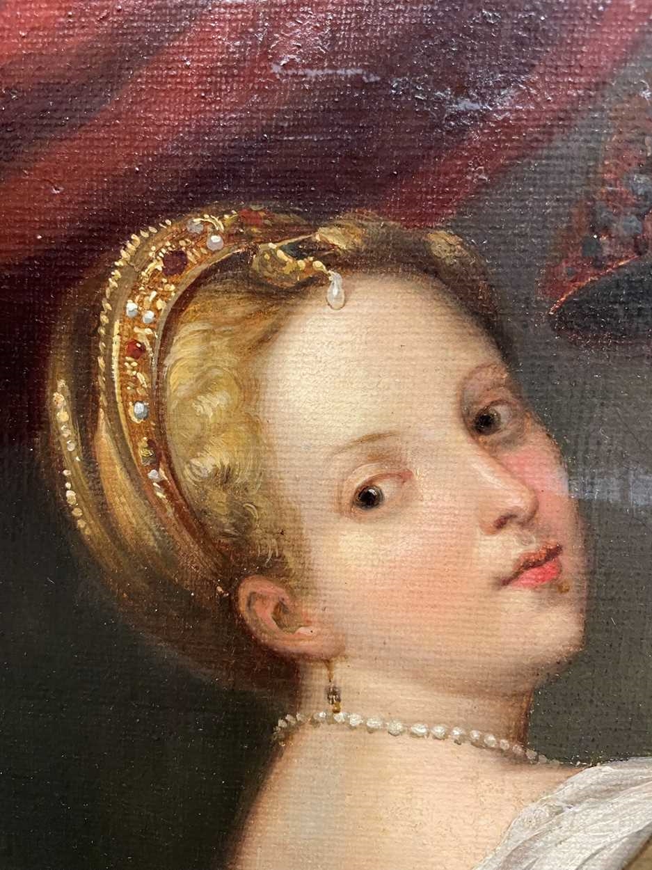 Titian | Girl with a bowl of fruit - Titian's daughter Lavinia as Flora ...