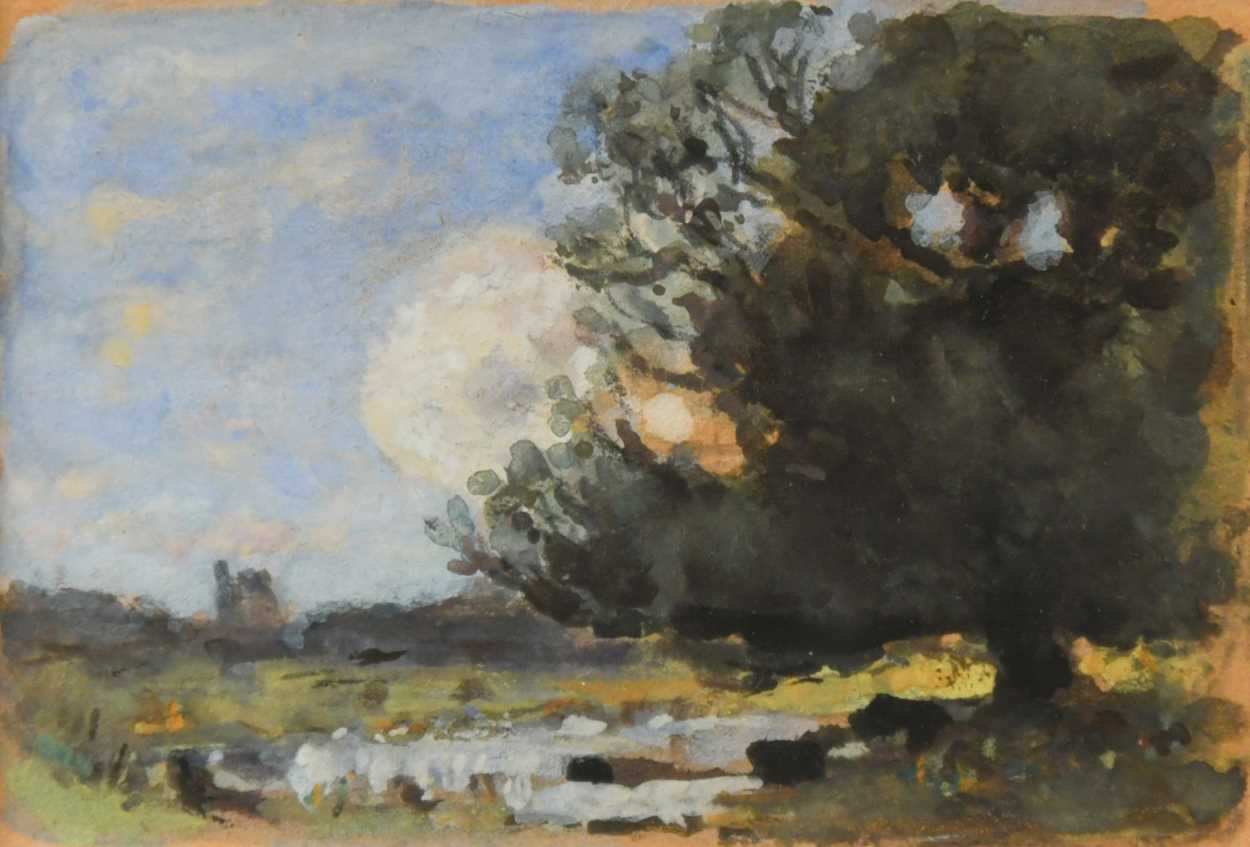 Hercules Brabazon Brabazon | A pair of watercolour studies depicting ...