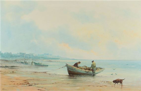 Alfred Allan | SHORING THE BOAT | MutualArt