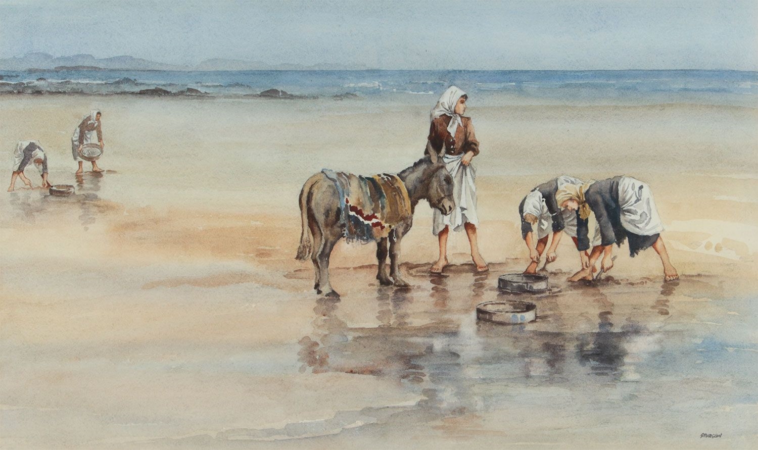 Eugene Richard Sturgeon | COCKLE GATHERERS | MutualArt