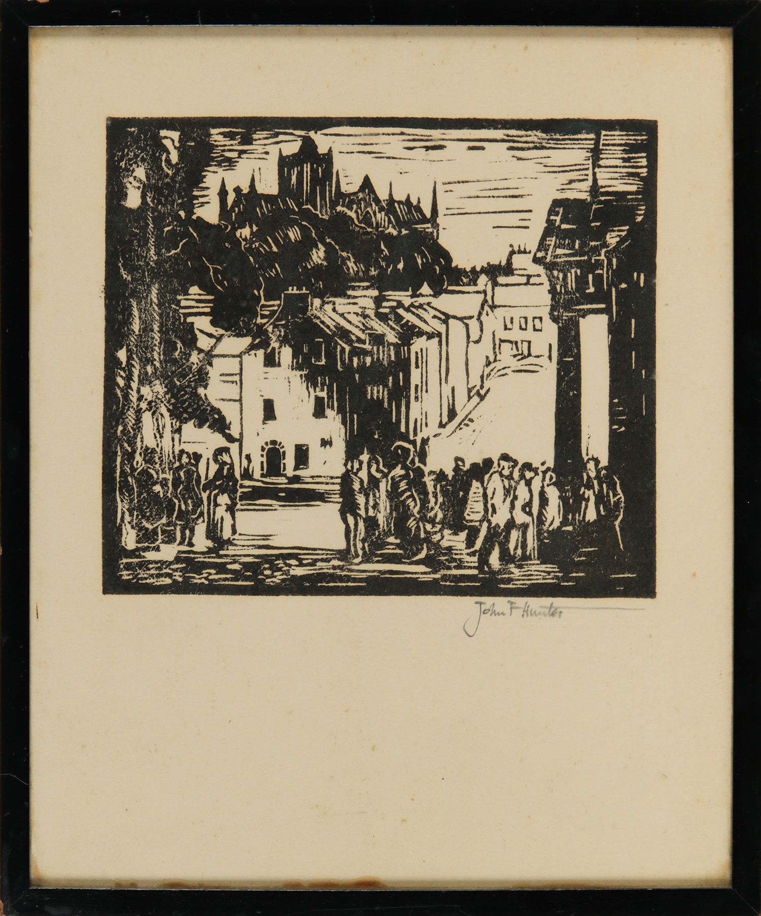 John Hunter | FIGURES IN THE STREET | MutualArt