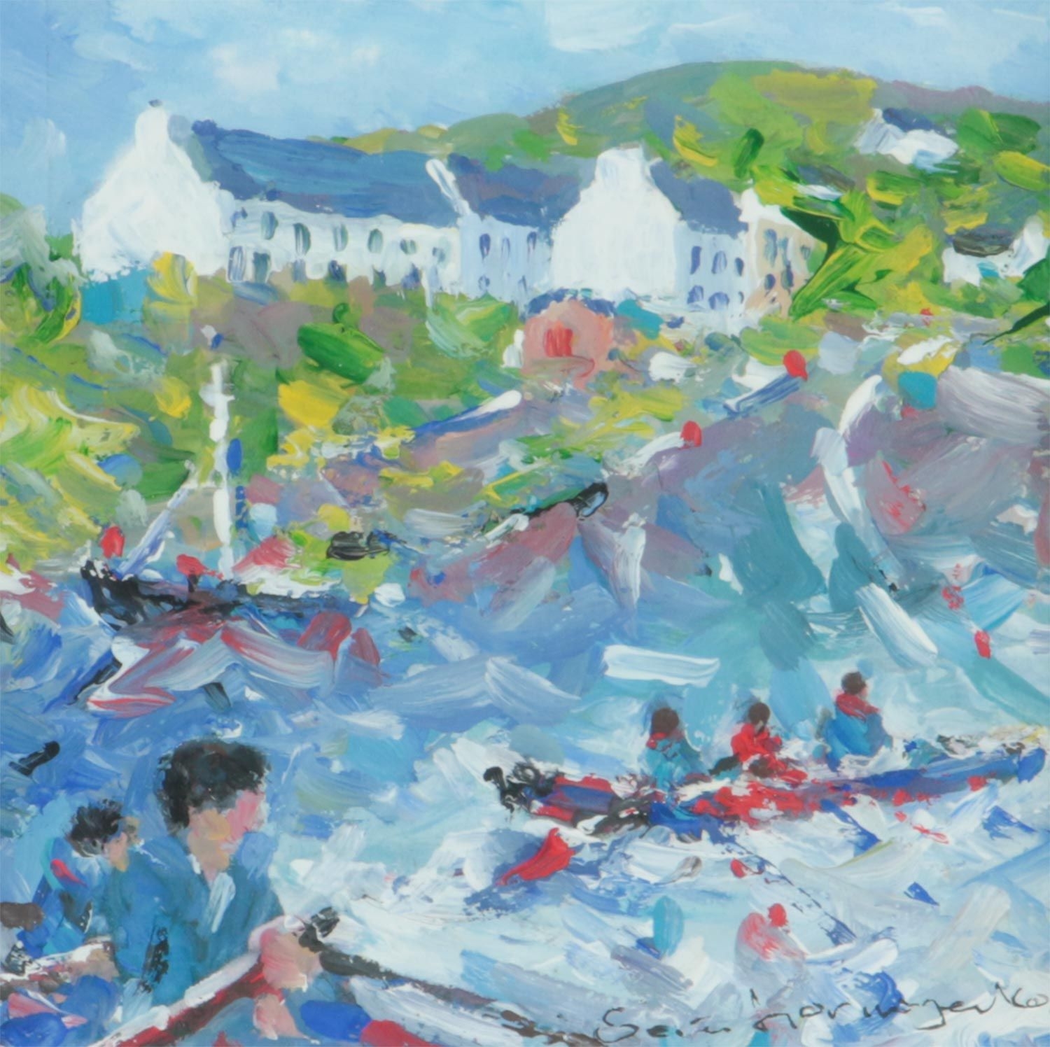 Sean Lorinyenko | THE DOWNINGS CURRACH MEN AT THE PIER | MutualArt