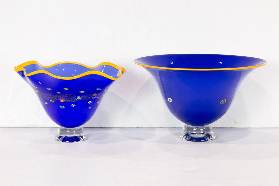 Ken Hanson | A group of five Ken and Ingrid Hanson art glass center ...