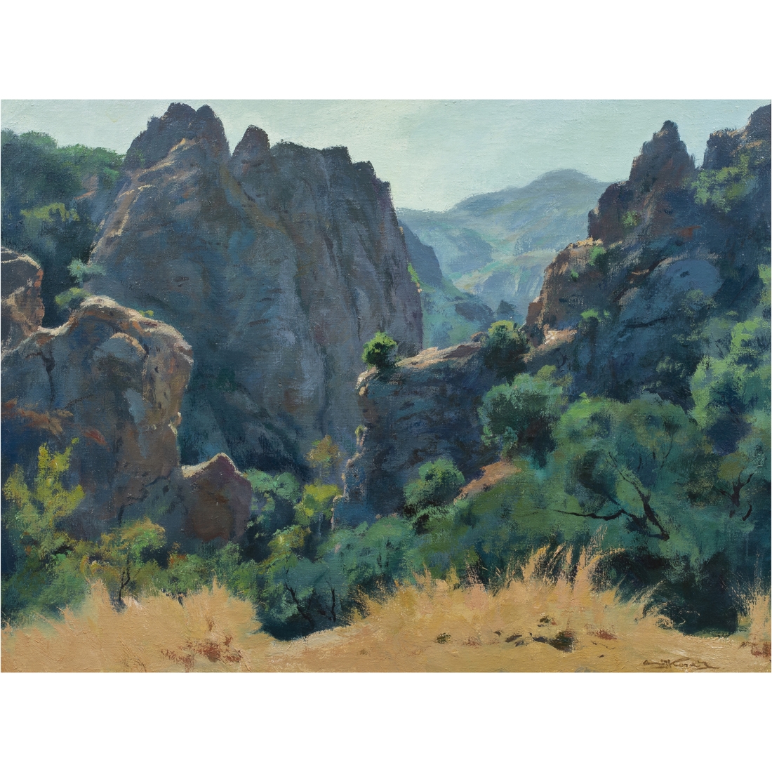 Emil Kosa Jr. | Down by The Sea - Figures atop coastal sand dunes ...