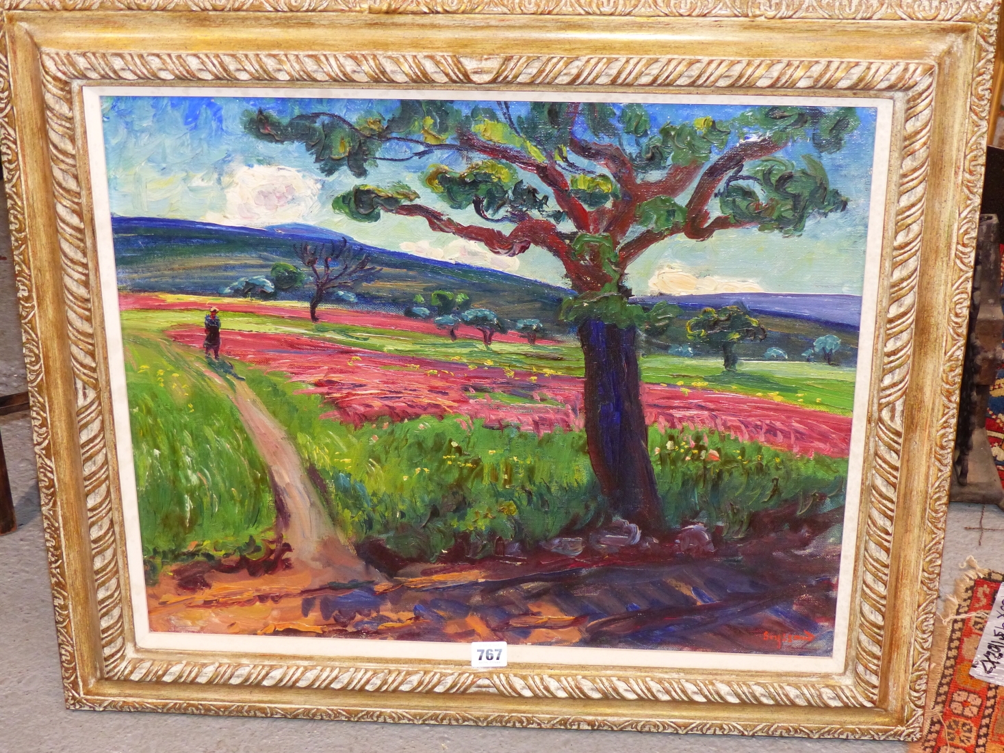 René Auguste Seyssaud | LAVENDER FIELDS PROVENCE | MutualArt