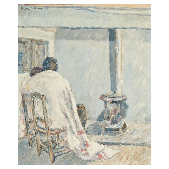 Joseph Riera I Arago | Interior con figuras (1975) | MutualArt