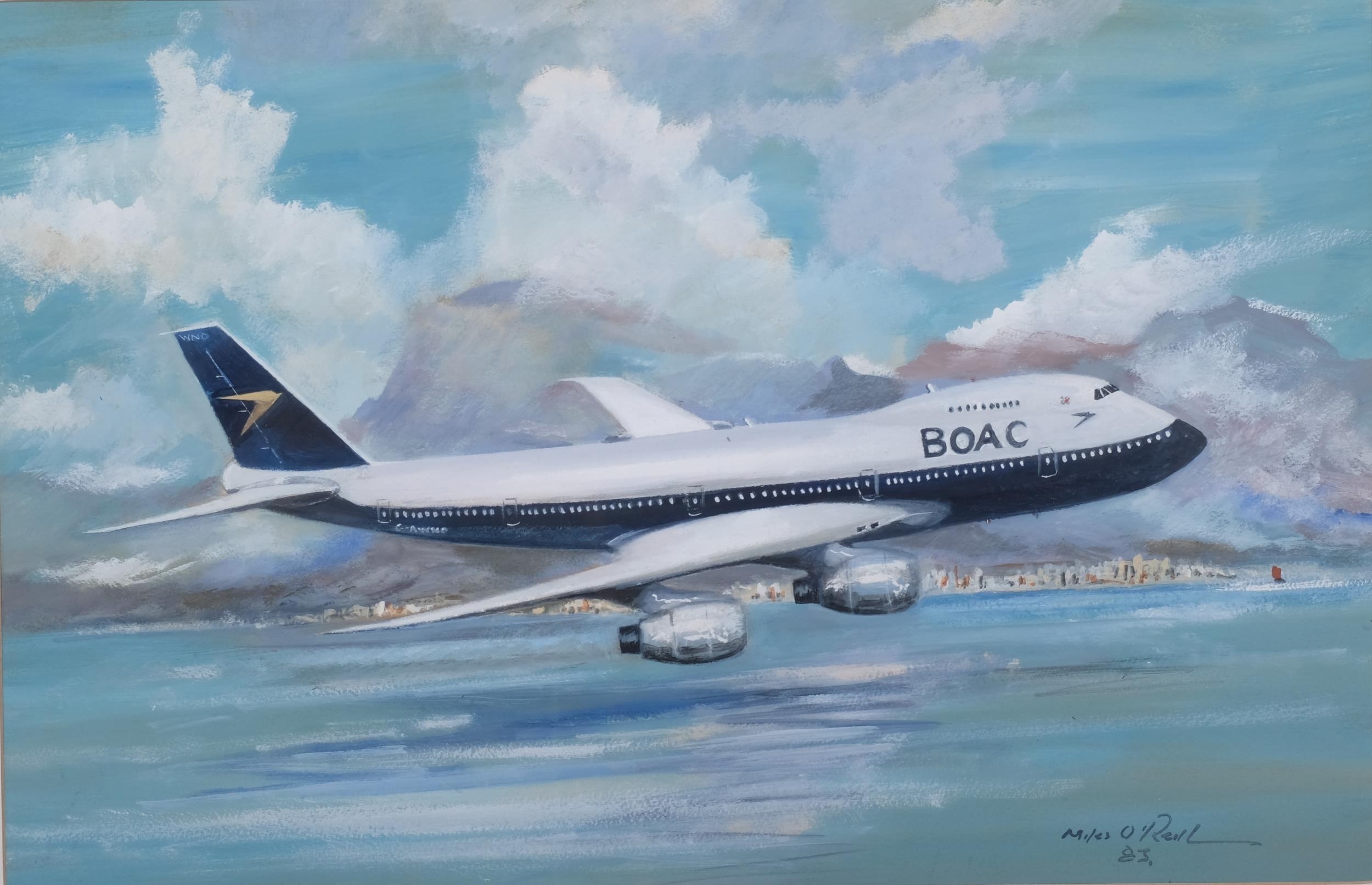 Miles O'Reilly | de Havilland Comet and BOAC Boeing 747 | MutualArt