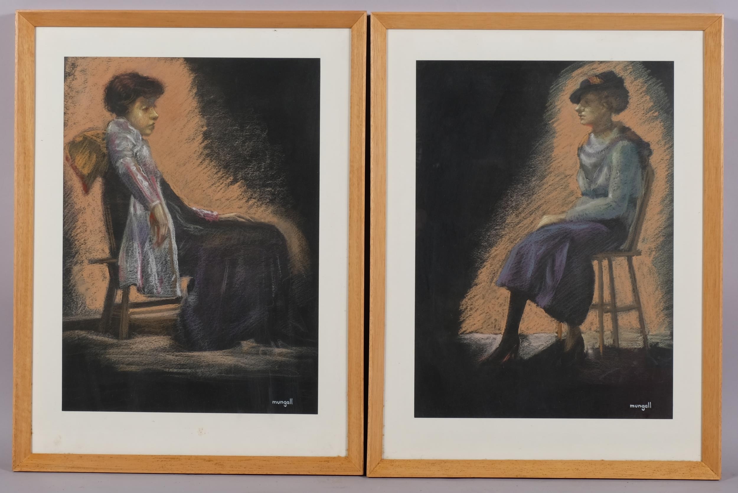 John Bryce | 6 pastel drawings | MutualArt