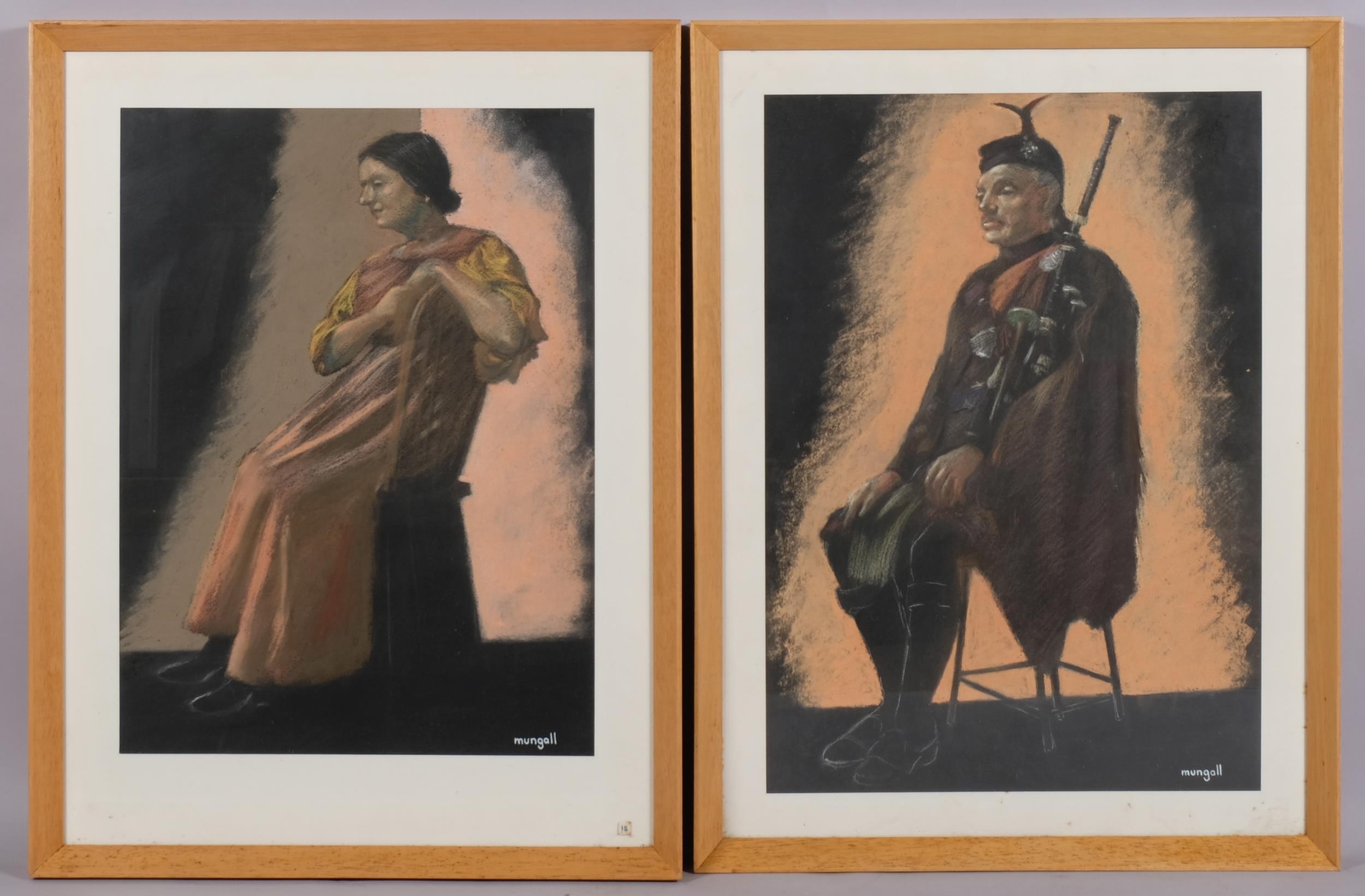 John Bryce | 6 pastel drawings | MutualArt