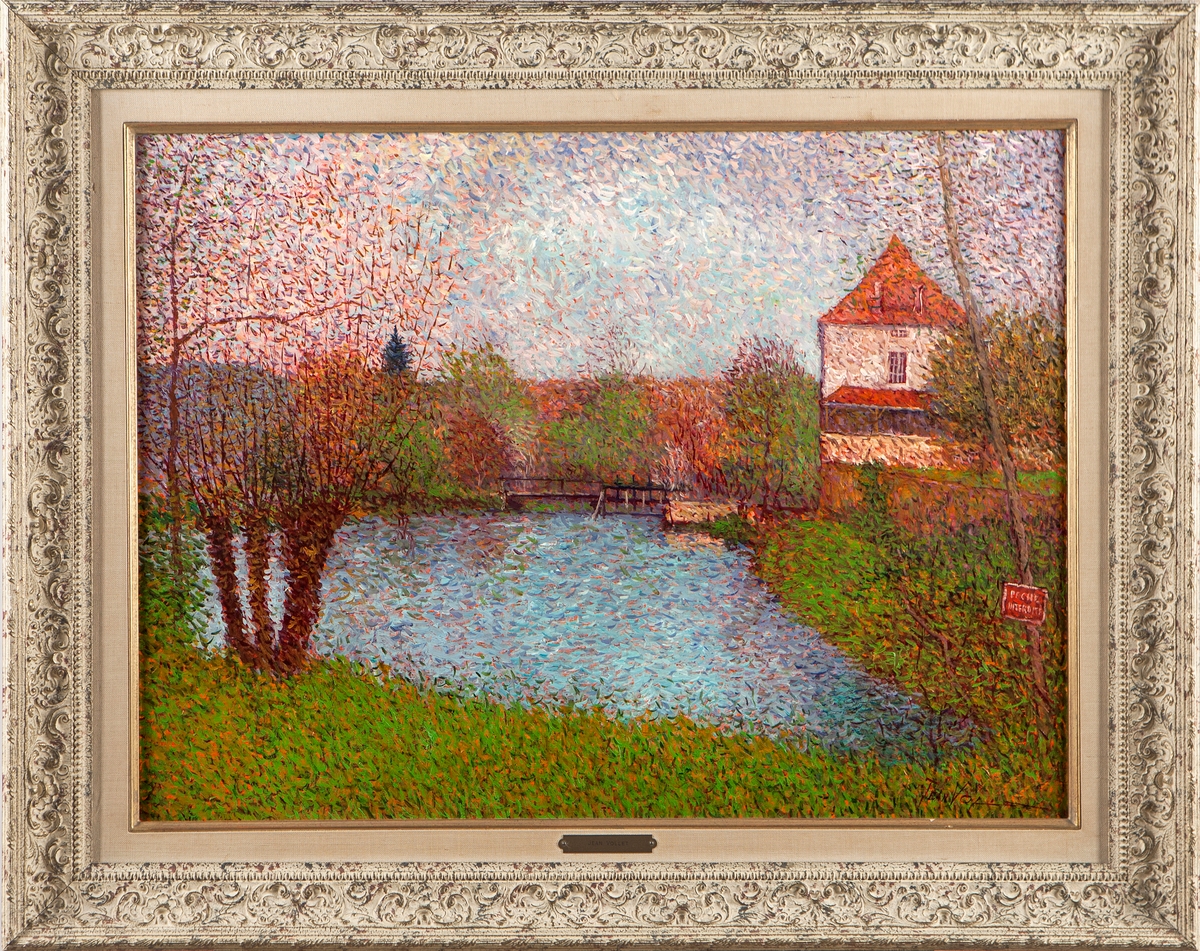 Jean Vollet | View of the Commissey Canal (1982) | MutualArt