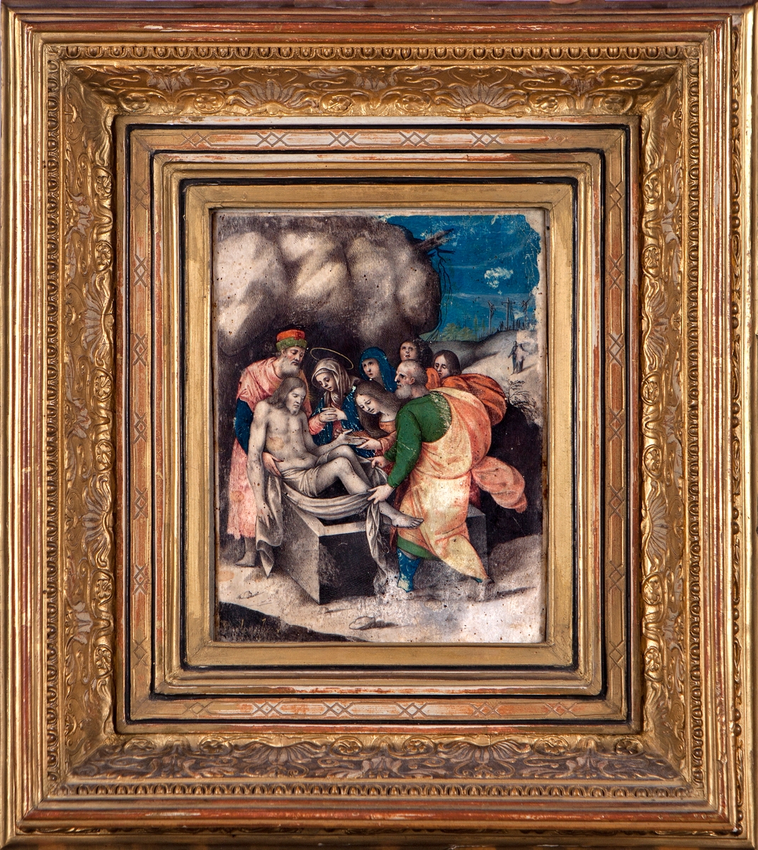 French School, 17th Century | The Entombment of Christ; Holy Family with Saint Anne and Saint ...