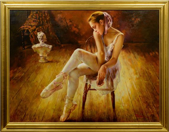 Stephen Pan | Seated Ballerina | MutualArt