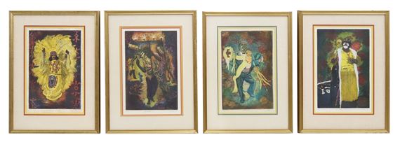 Phillip A. Sage | (4) PHILLIP SAGE (B.1942) MARDI GRAS ETCHINGS (2019 ...