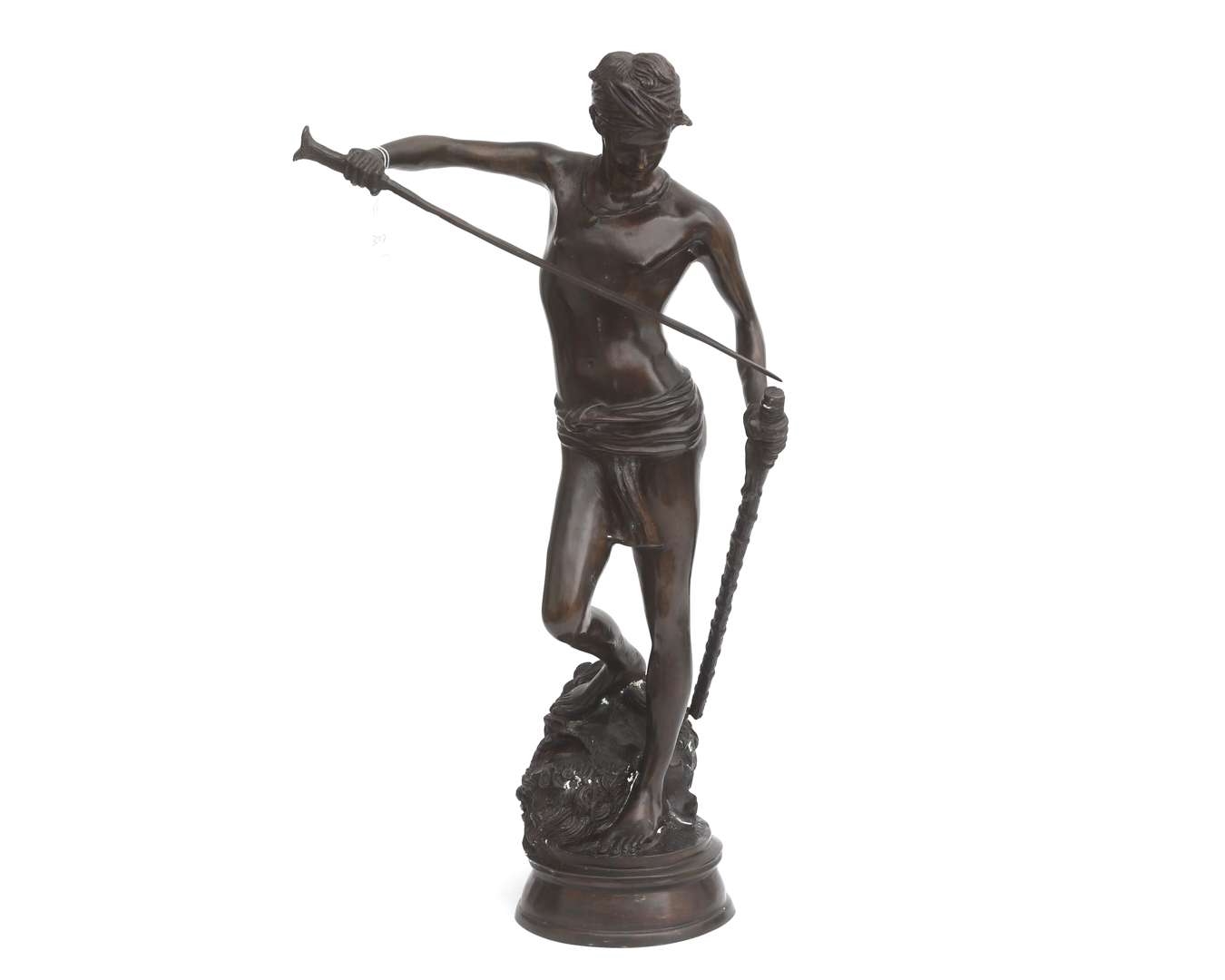 Michel-Louis Victor Mercier | David die zijn zwaard opbergt met het ...