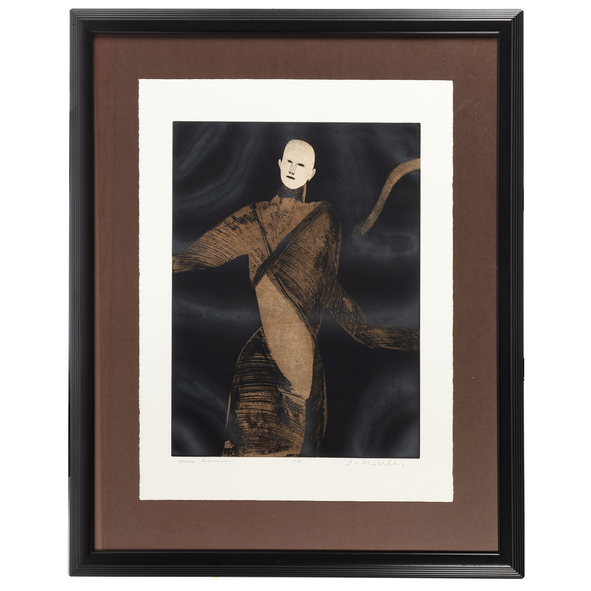 Fritz Scholder | Indian Portrait with Tomahawk (1975) | MutualArt