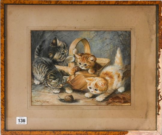 Ada Elizabeth Tucker | Cats (1900) | MutualArt