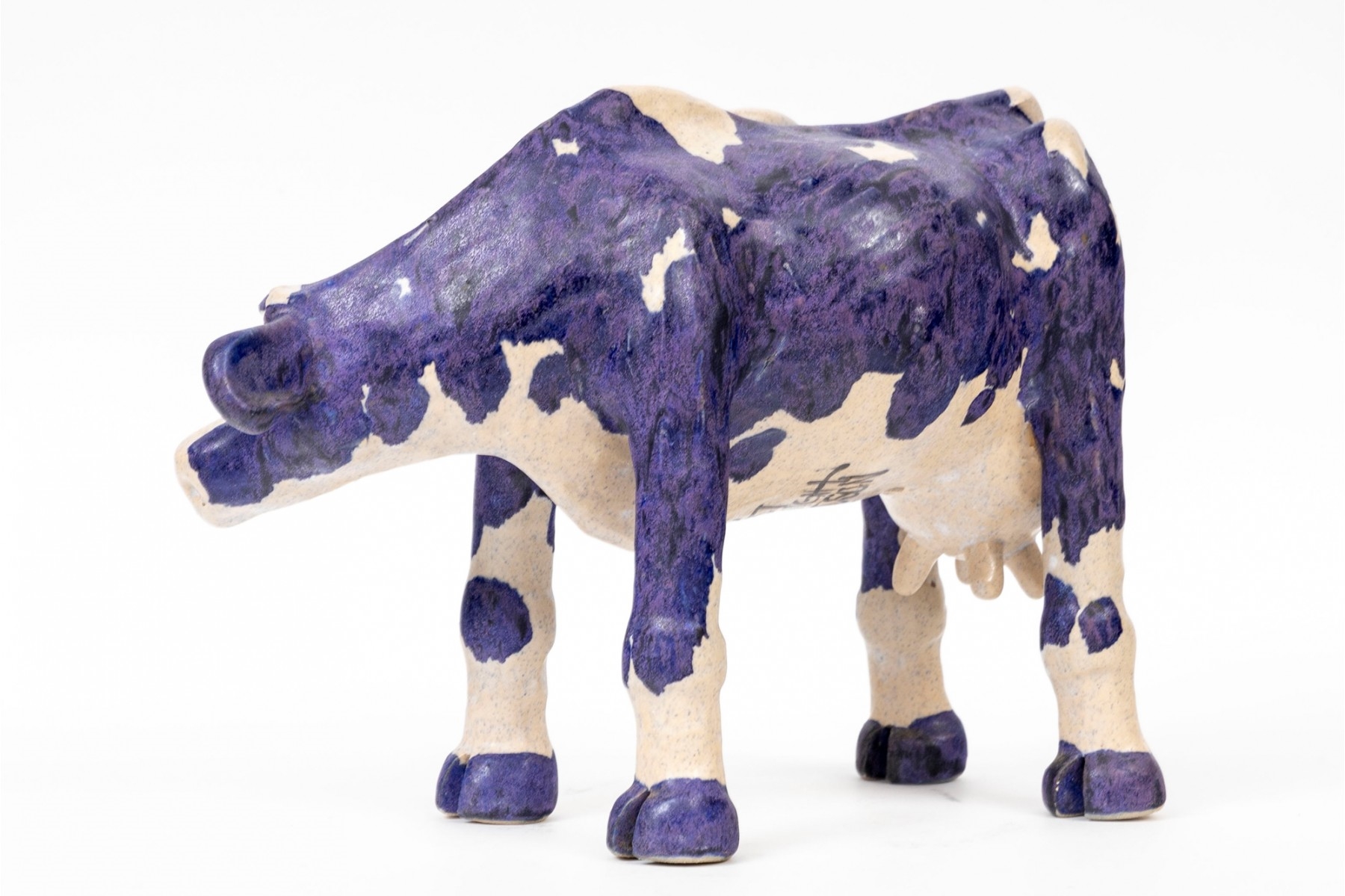 Dwight Davidson | Folk Art Pottery Cow Figure | MutualArt