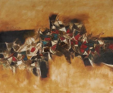 Ghulam Rasool Santosh | UNTITLED (FROM THE BLACK PERIOD) (1973) | MutualArt