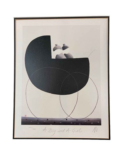 Mackenzie Thorpe | A Boy and a Girl | MutualArt