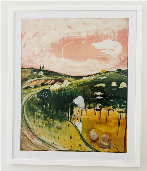 Brett Whiteley | Brett Whitely White Heron Print of the Original Signed ...