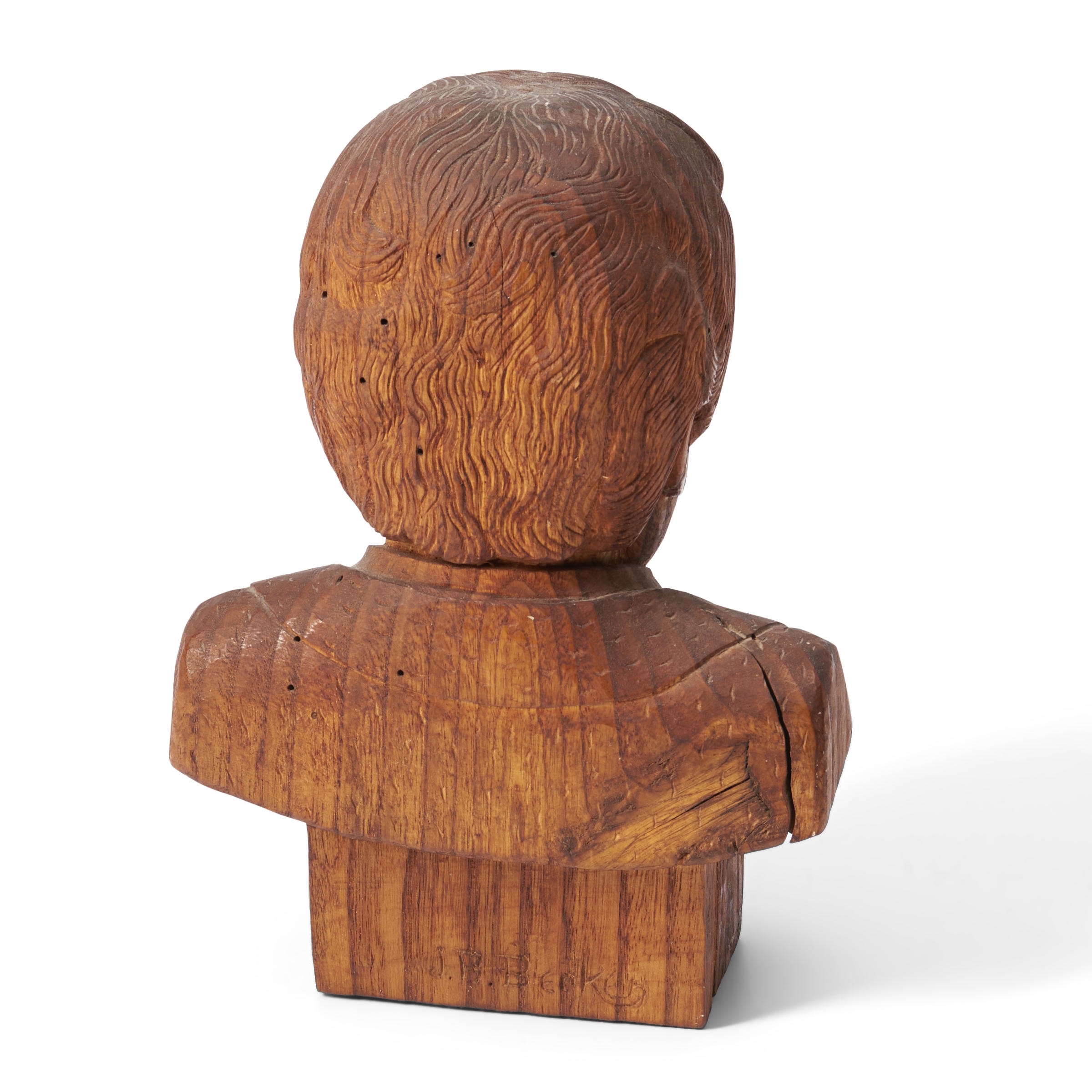 Jack Becker | Carved Portrait Bust of Ted Kennedy (Circa 1975) | MutualArt