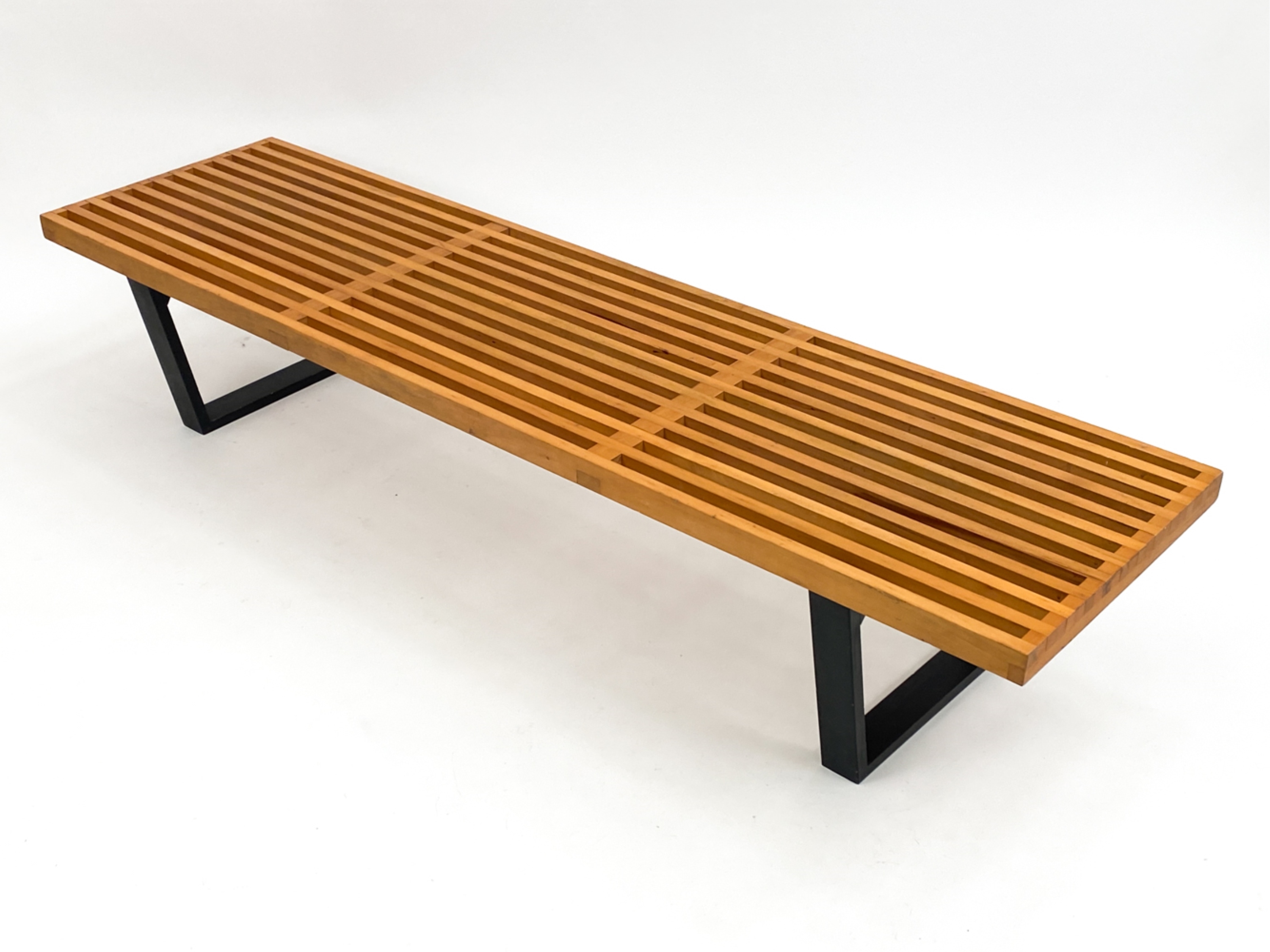 George Nelson | GEORGE NELSON MID-CENTURY STYLE SLAT BENCH | MutualArt