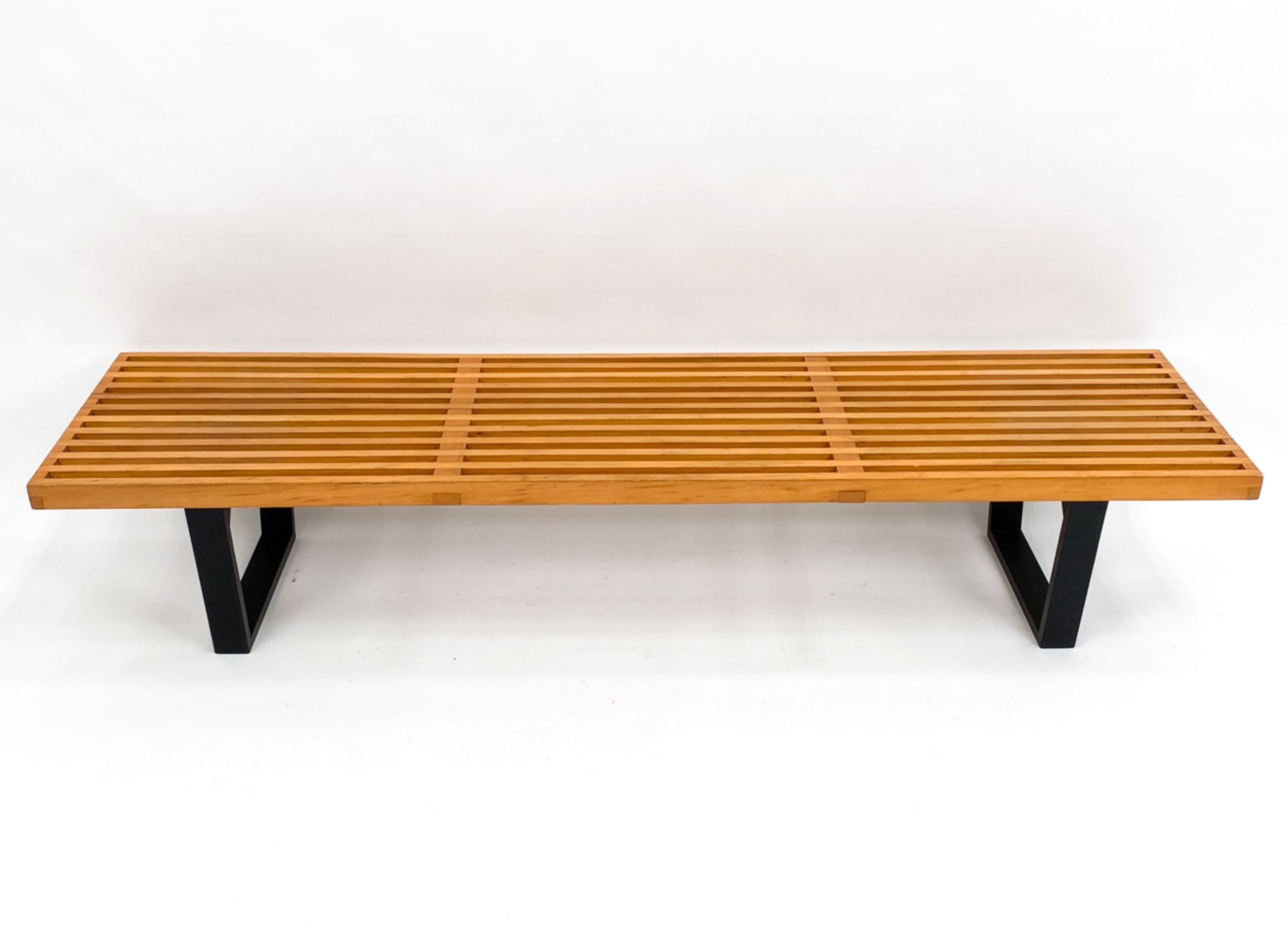 George Nelson | GEORGE NELSON MID-CENTURY STYLE SLAT BENCH | MutualArt