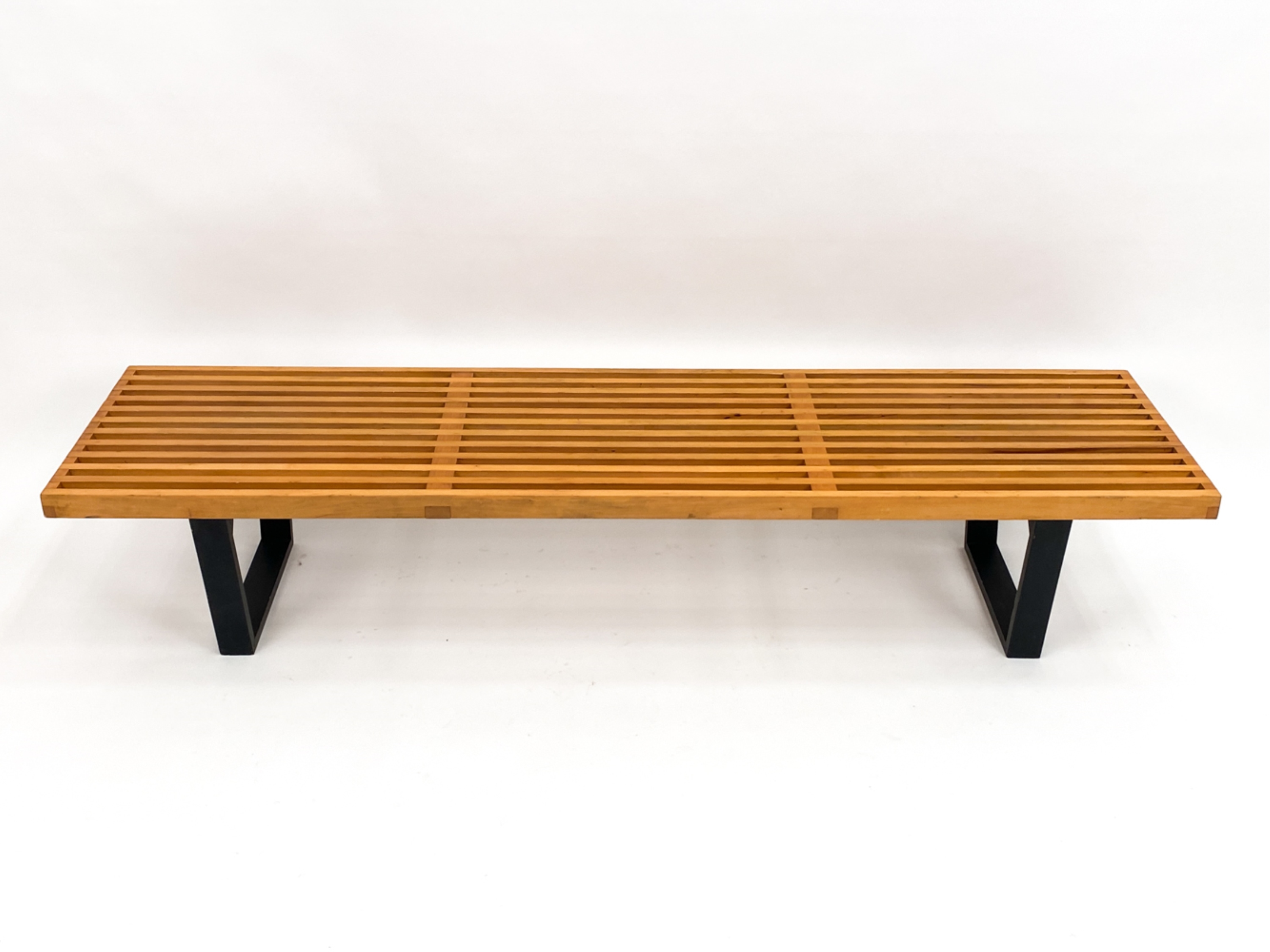 George Nelson | GEORGE NELSON MID-CENTURY STYLE SLAT BENCH | MutualArt