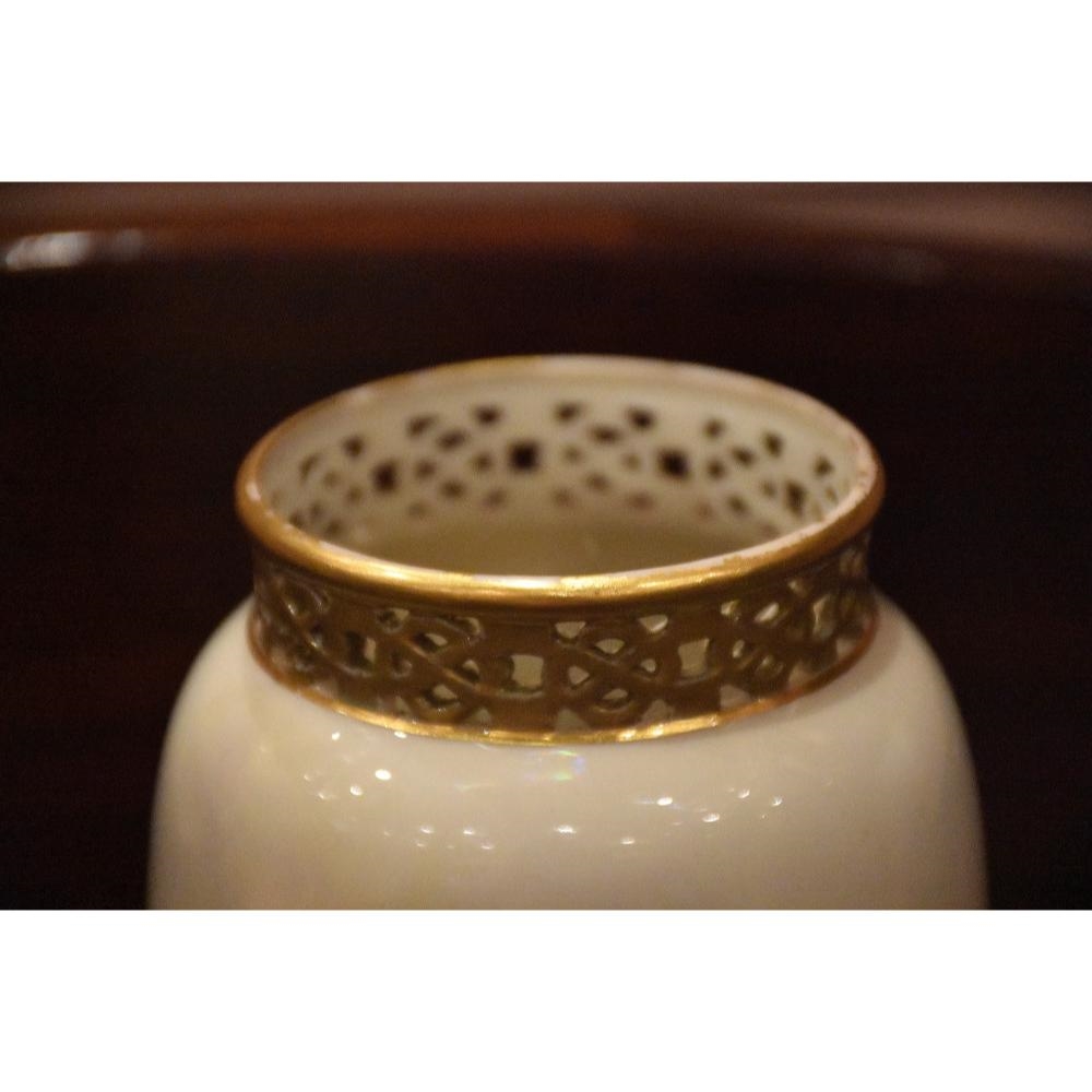 John Stinton | A good English Royal Worcester cylinder vase. The ...