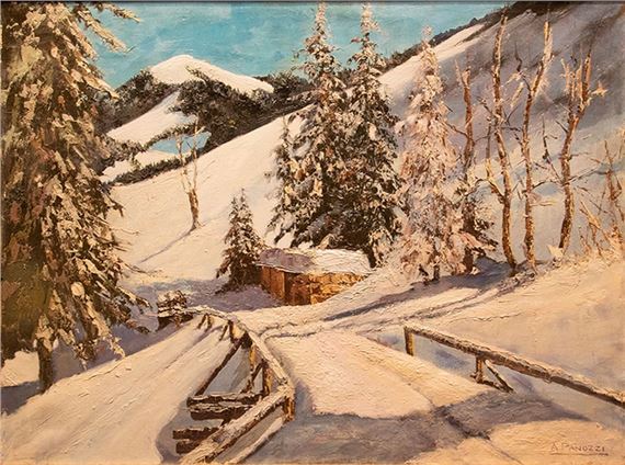 Americo Panozzi | Paisaje nevado | MutualArt