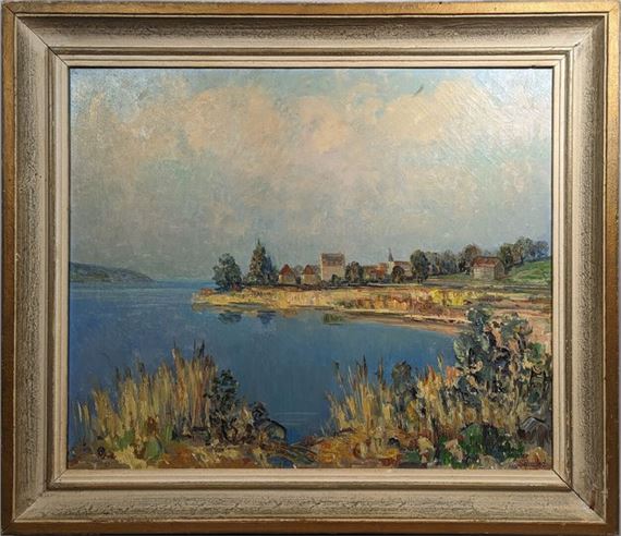 Gottfried Werner Schmied | Vue lacustre (1946) | MutualArt